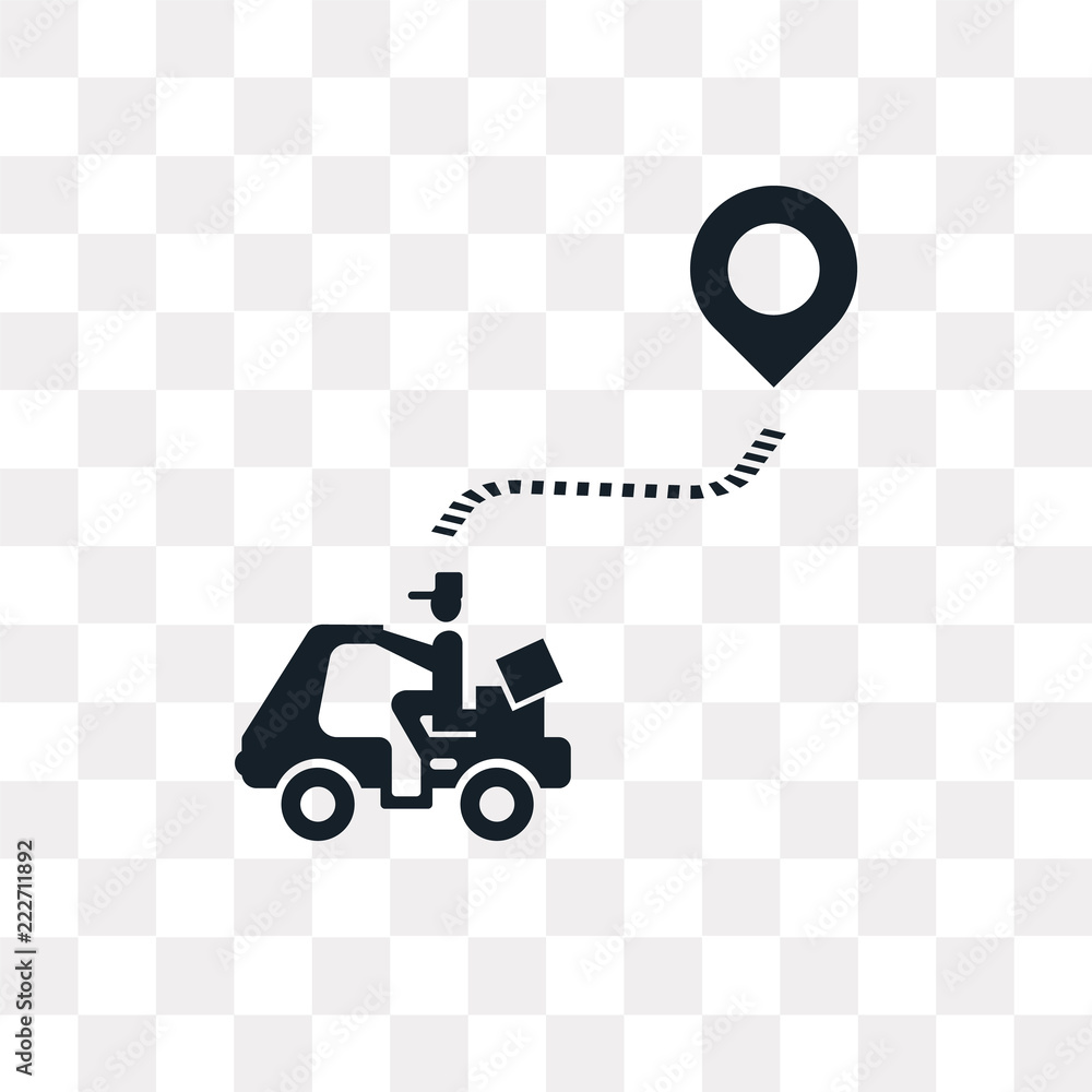 motorcycle icon on transparent background. Modern icons vector ...