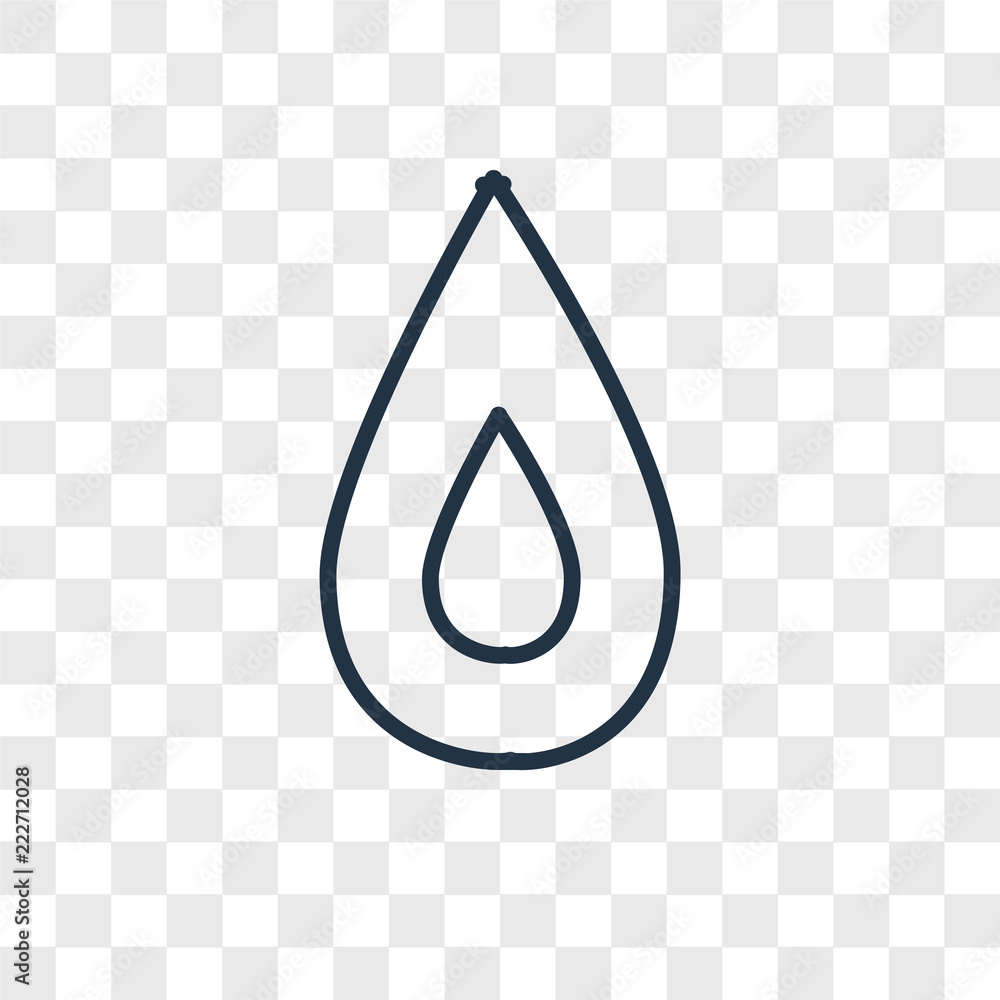 water icons isolated on transparent background. Modern and editable ...