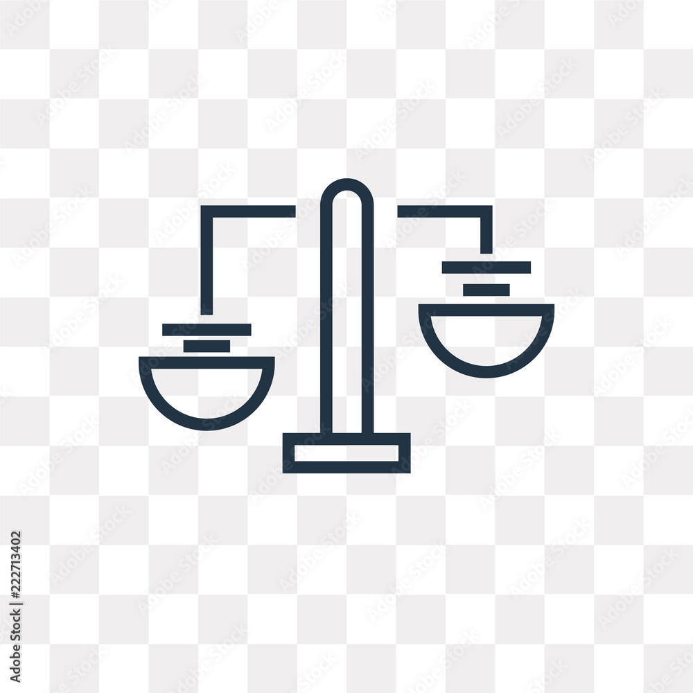 balance icon on transparent background. Modern icons vector ...