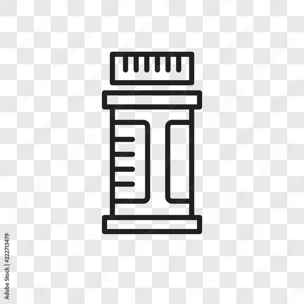 drugs icons isolated on transparent background. Modern and editable ...