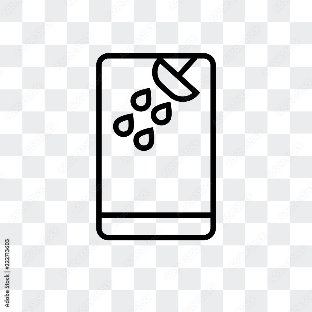 shower icon isolated on transparent background. Modern and editable ...