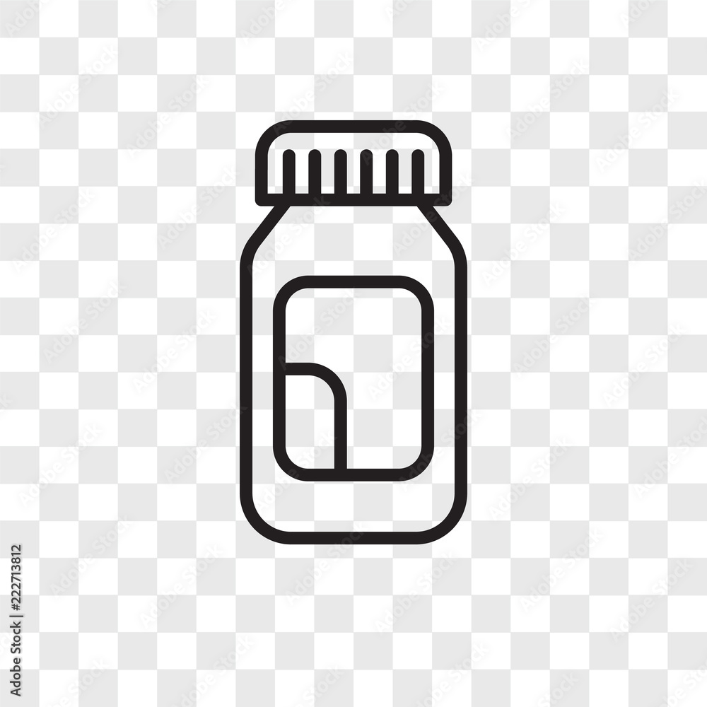 drugs icons isolated on transparent background. Modern and editable ...