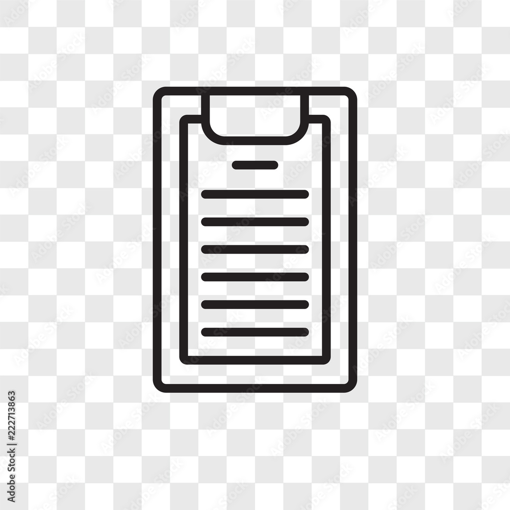 notepad icons isolated on transparent background. Modern and editable ...