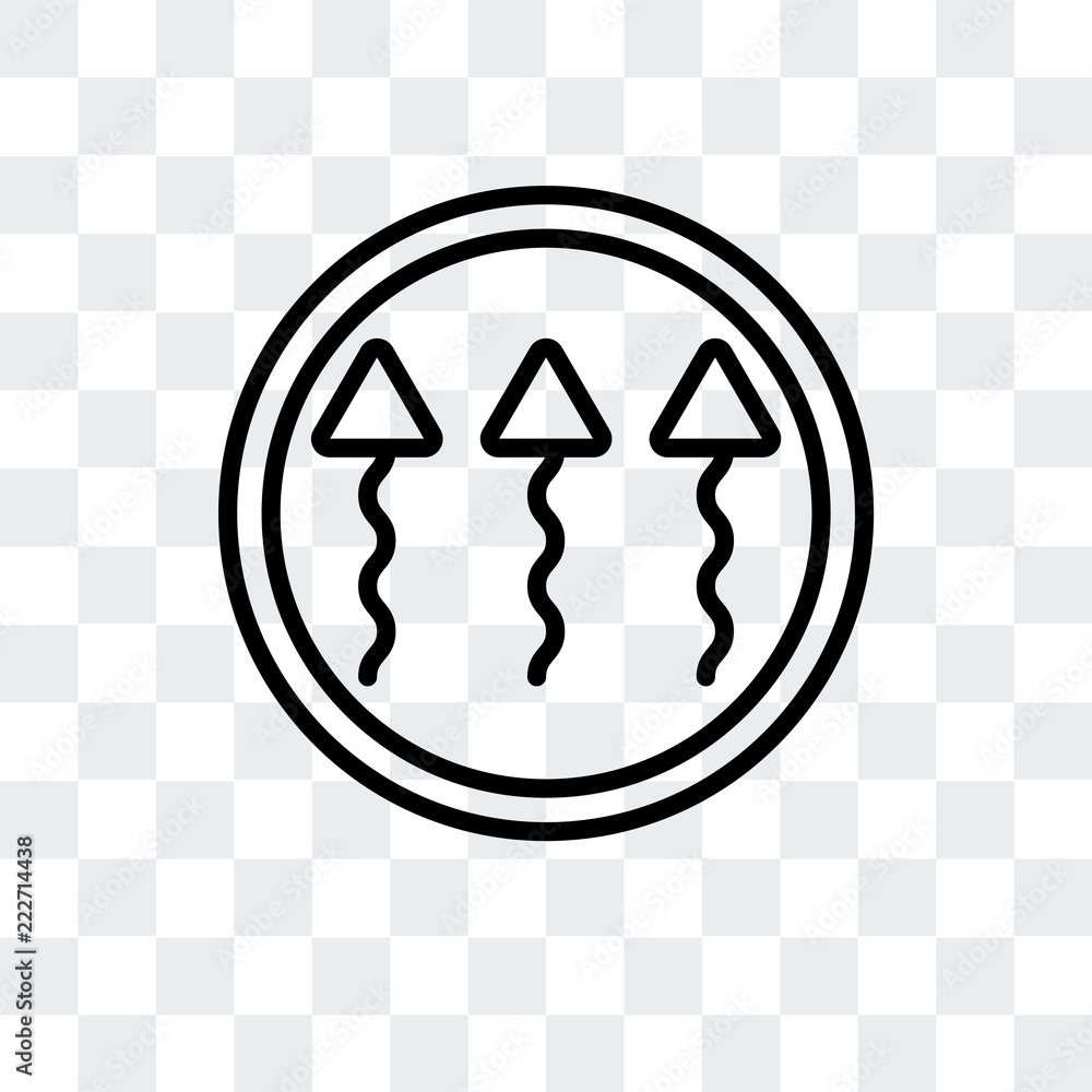 heat icon isolated on transparent background. Modern and editable heat ...