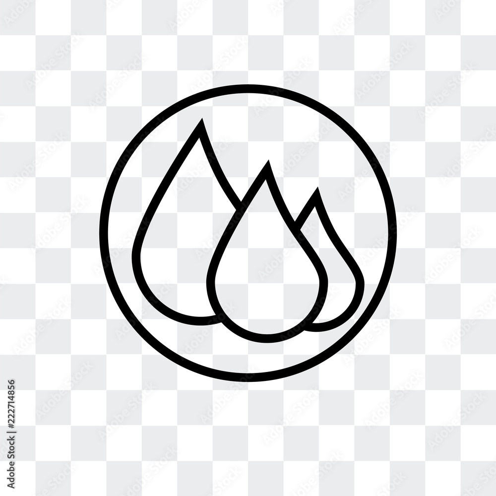 heat icon isolated on transparent background. Modern and editable heat ...