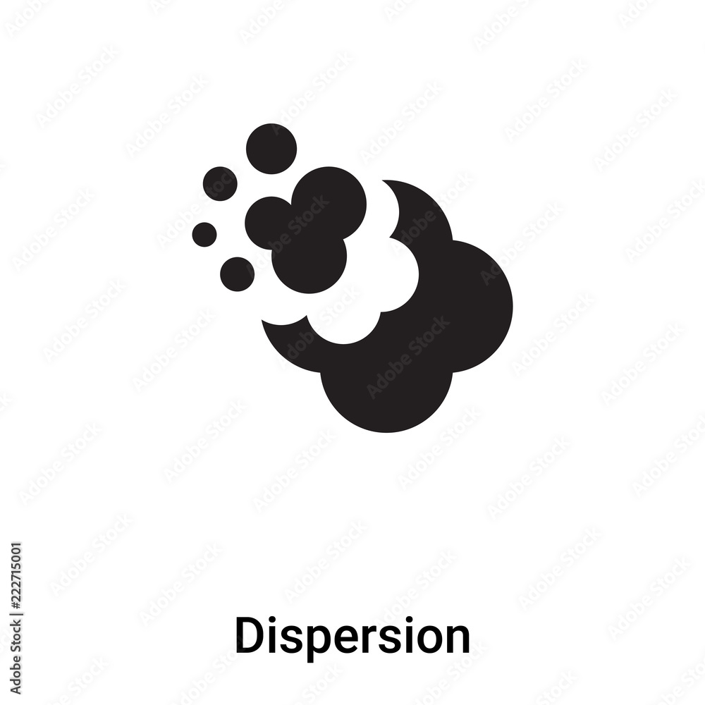 Dispersion icon vector isolated on white background, logo concept of ...