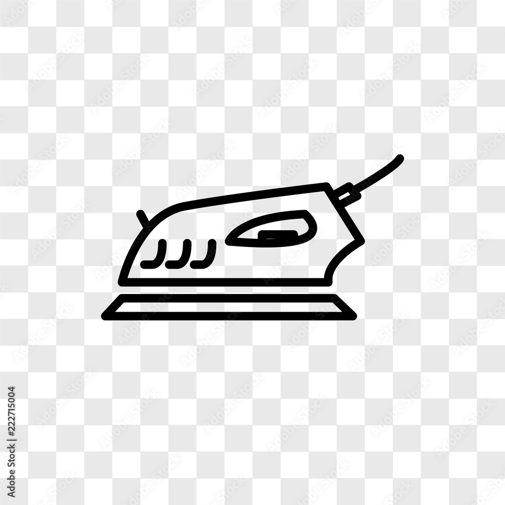Vecteur Stock iron icons isolated on transparent background. Modern and ...