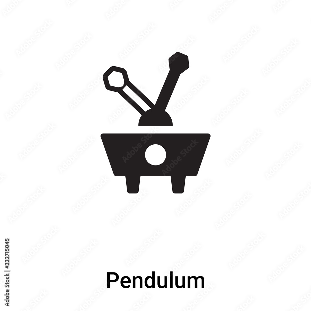 Pendulum icon vector isolated on white background, logo concept of ...