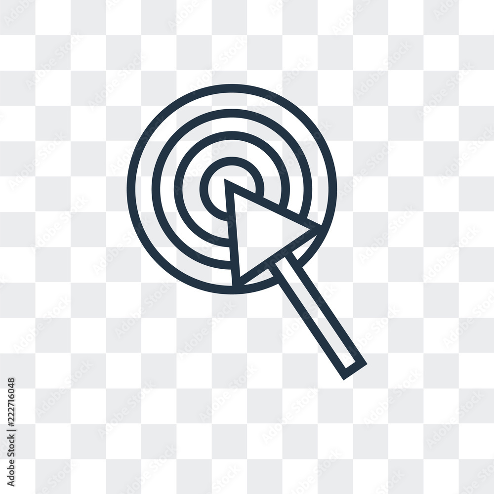 dart board icon isolated on transparent background. Modern and editable ...