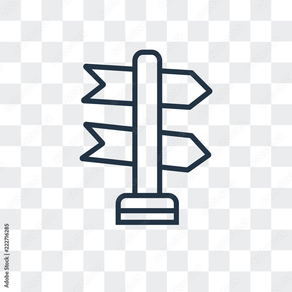 decision making icon isolated on transparent background. Modern and ...