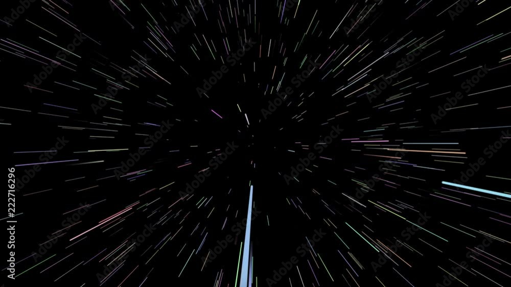 Stars Space Warp Speed through Galaxy 4K Stock Video | Adobe Stock