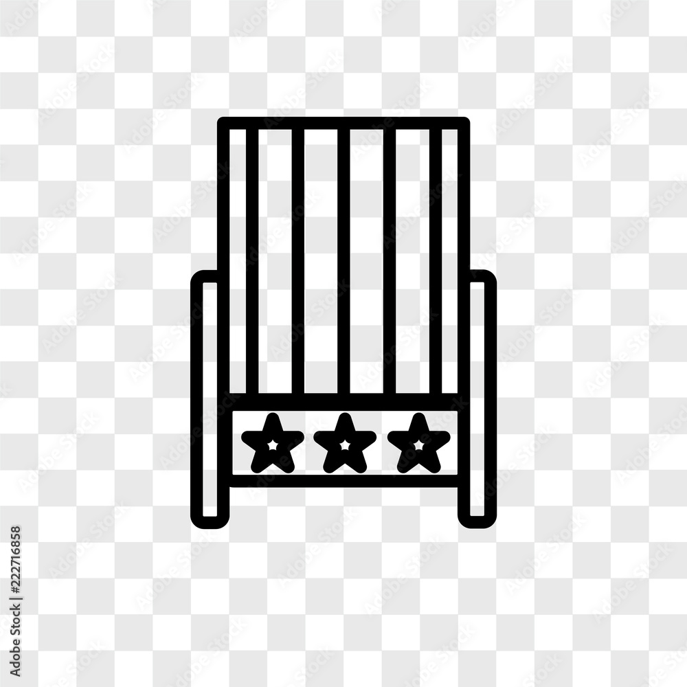 seat icons isolated on transparent background. Modern and editable seat ...