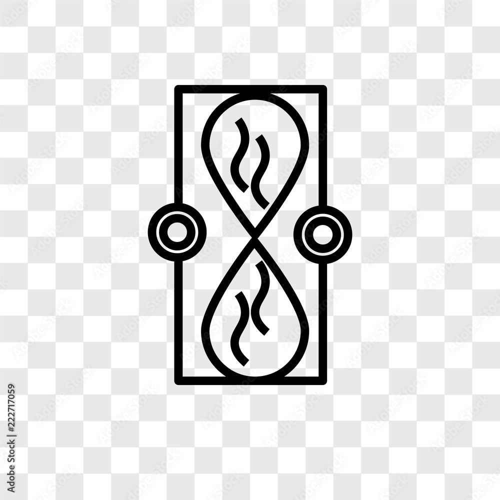 hourglass icons isolated on transparent background. Modern and editable ...