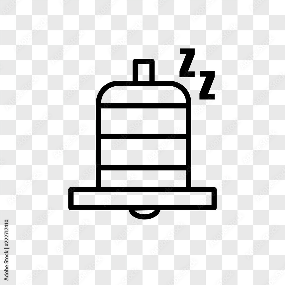snooze icons isolated on transparent background. Modern and editable ...