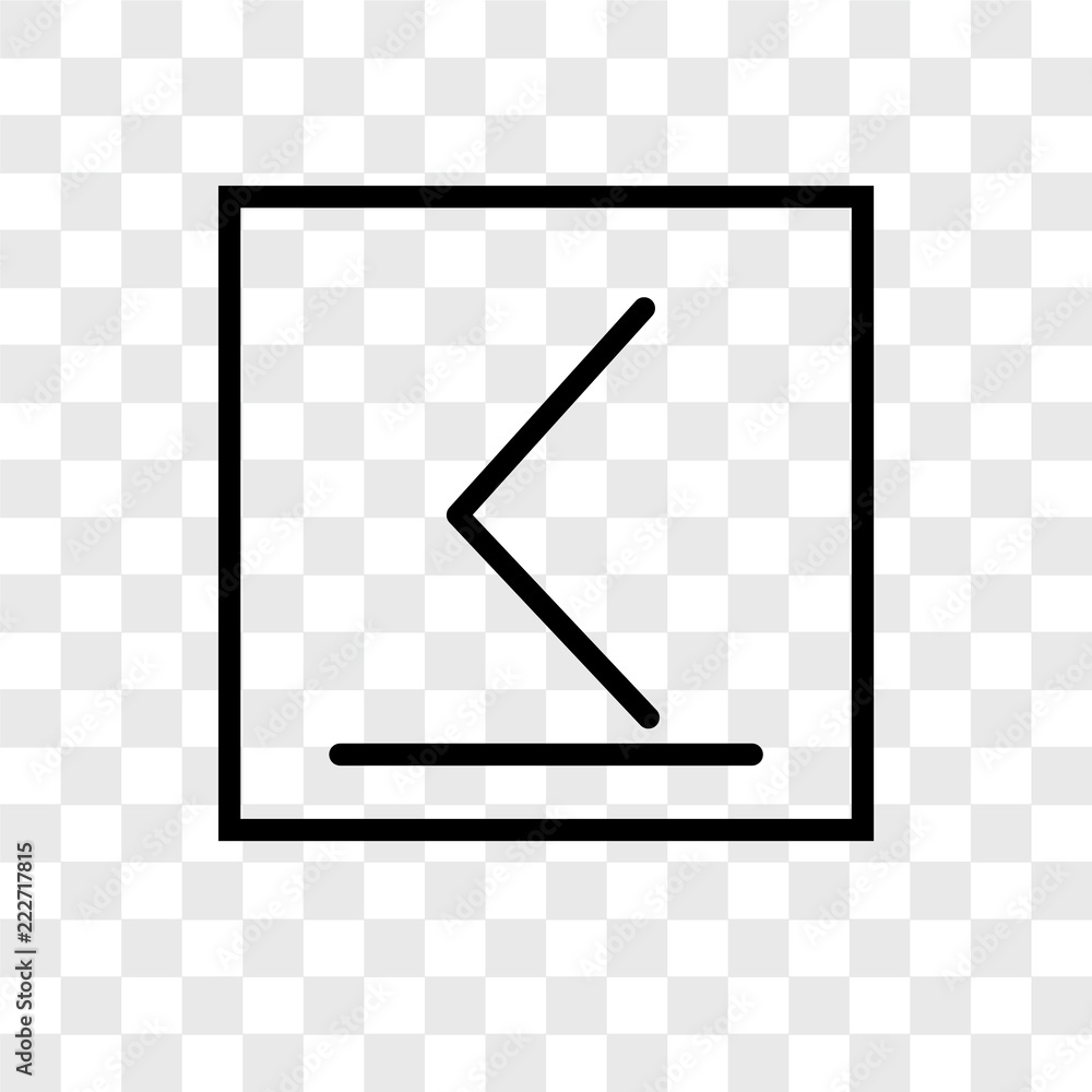 is less than or equal to icons isolated on transparent background ...