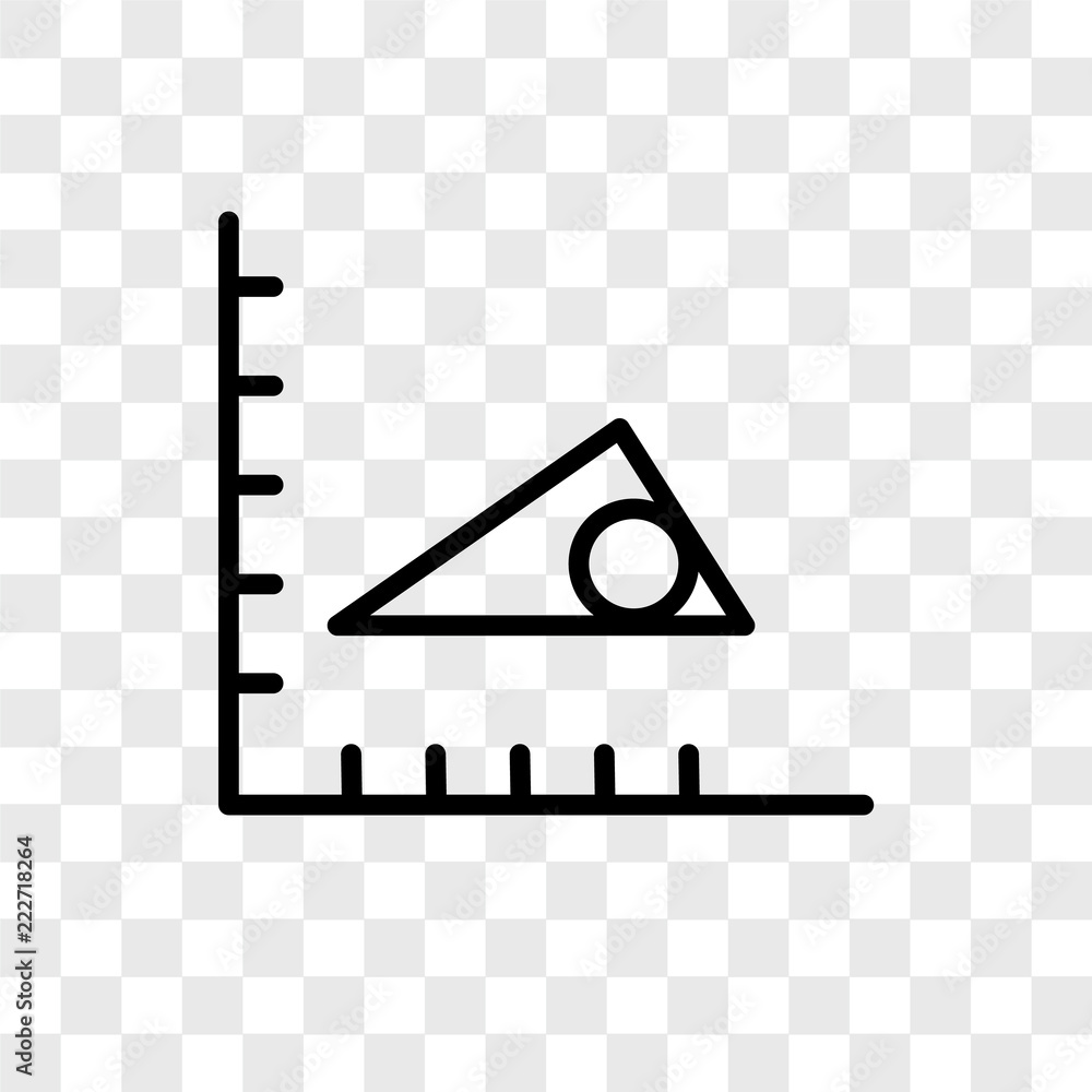 triangle icons isolated on transparent background. Modern and editable ...