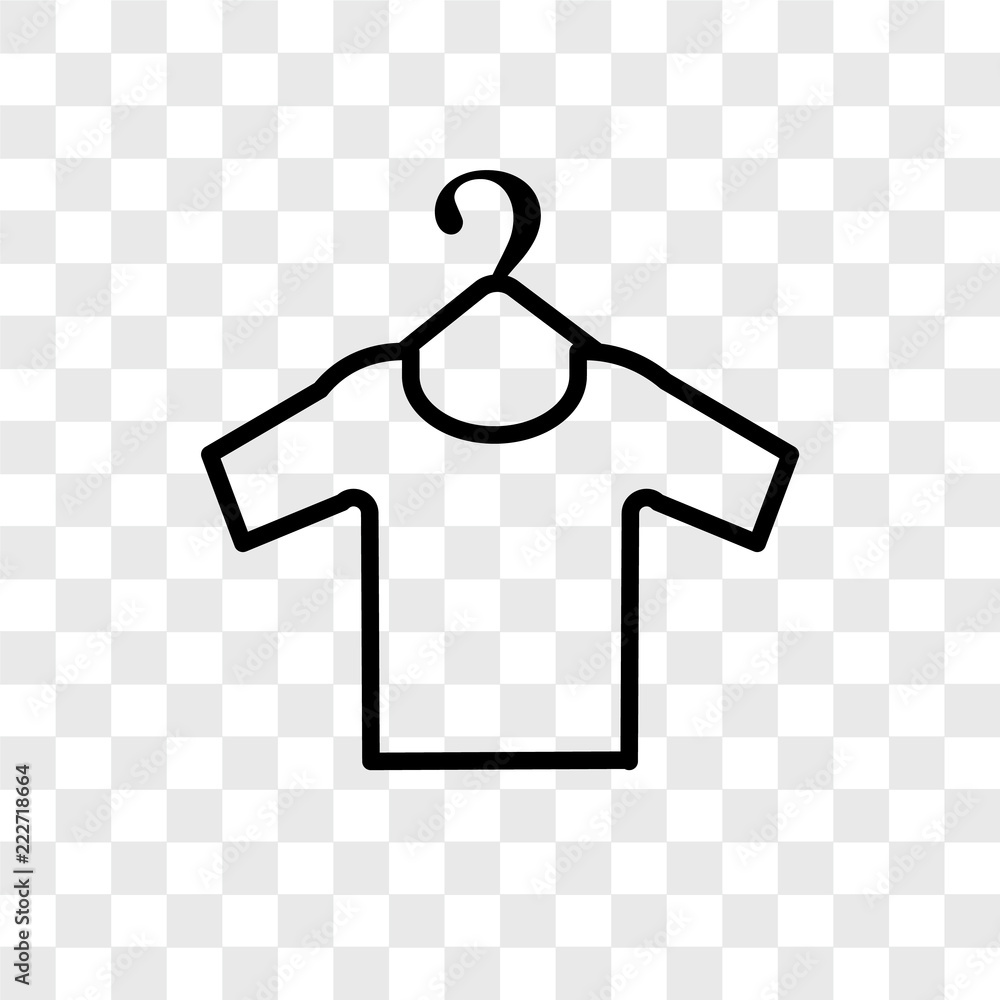 clothes icons isolated on transparent background. Modern and editable ...