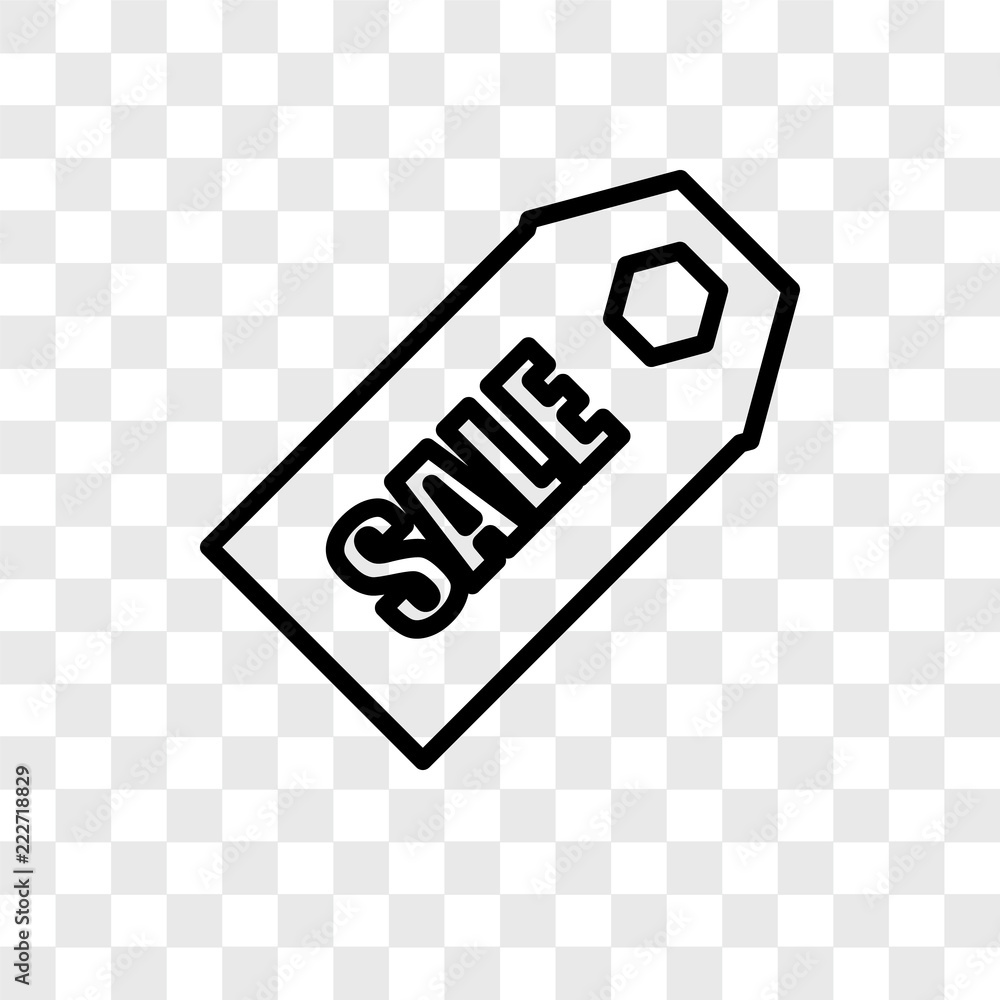 sales icons isolated on transparent background. Modern and editable ...