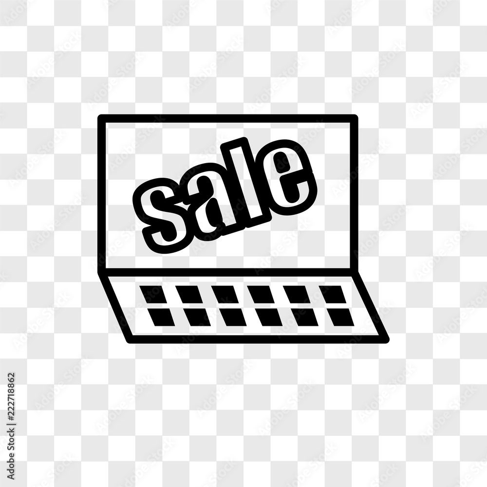 sales icons isolated on transparent background. Modern and editable ...