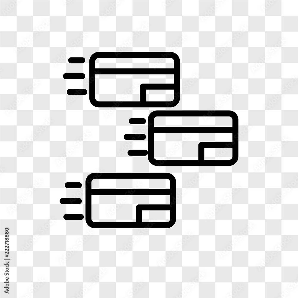 payment icons isolated on transparent background. Modern and editable ...