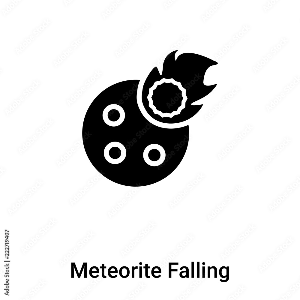 Meteorite Falling icon vector isolated on white background, logo ...