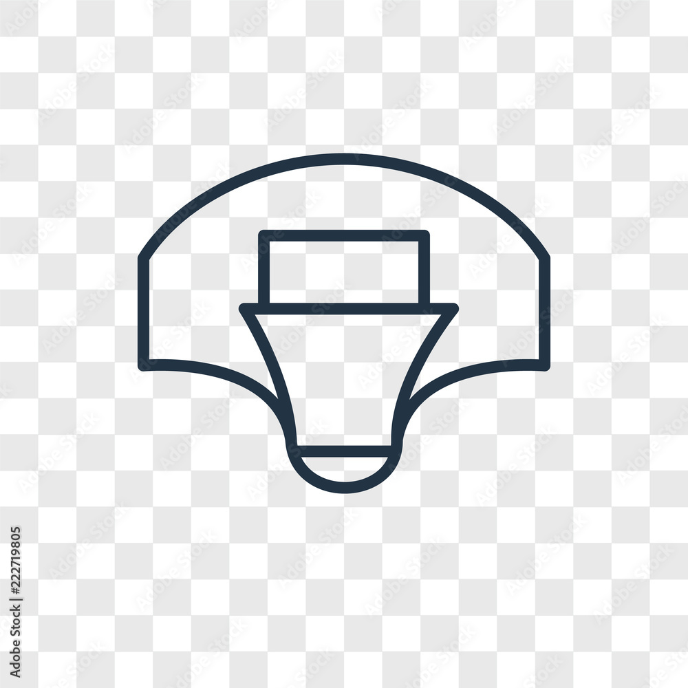 basketball icons isolated on transparent background. Modern and ...