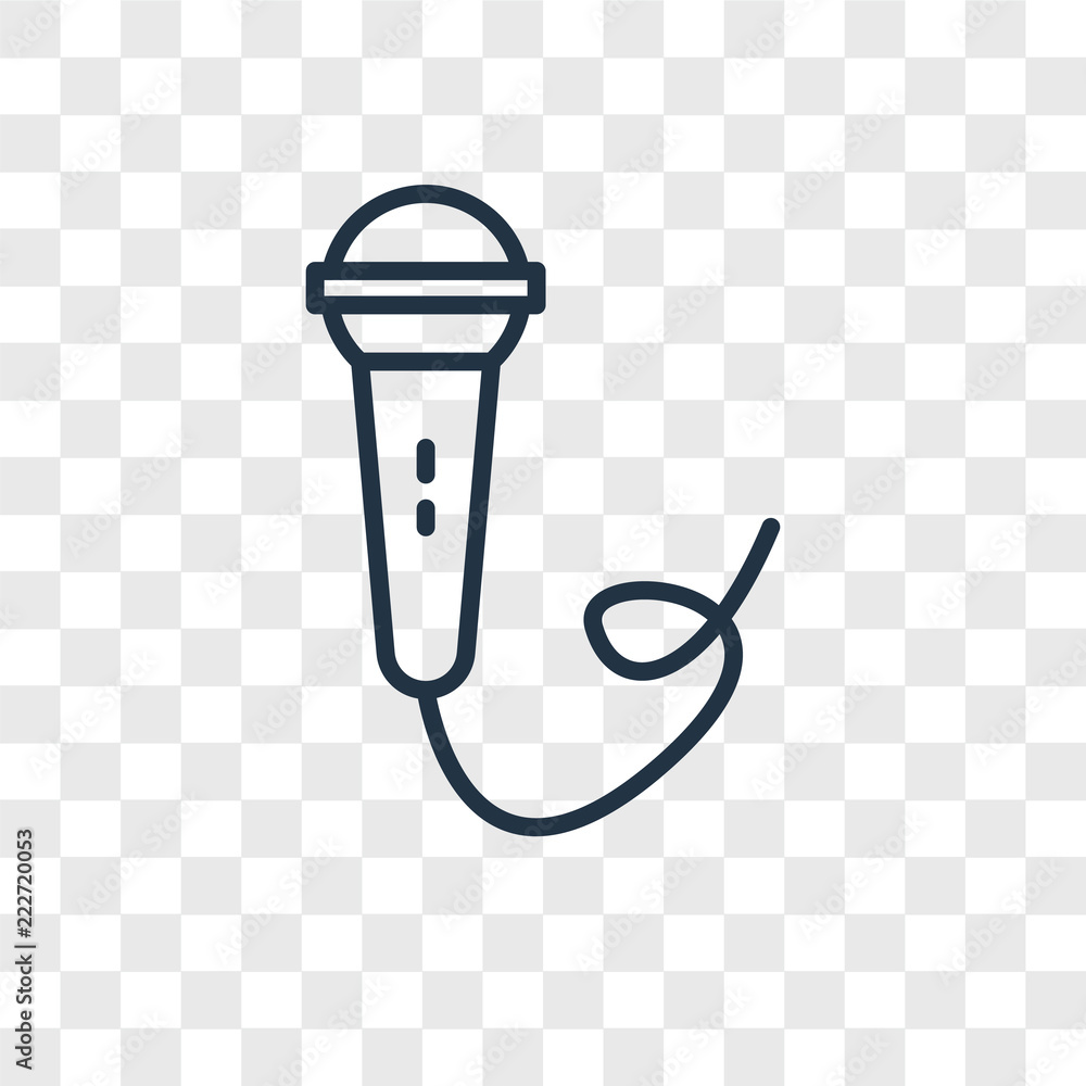 singing icons isolated on transparent background. Modern and editable ...