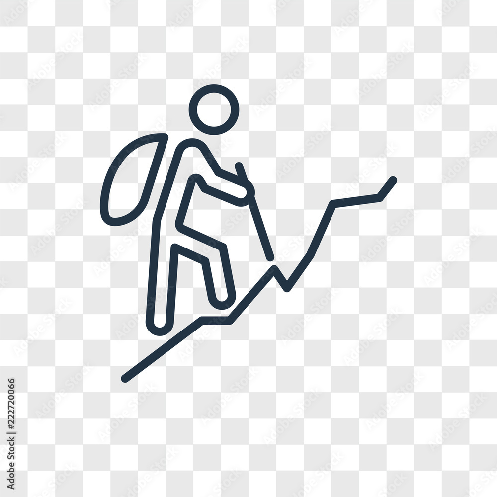 Hiking Symbol Vector