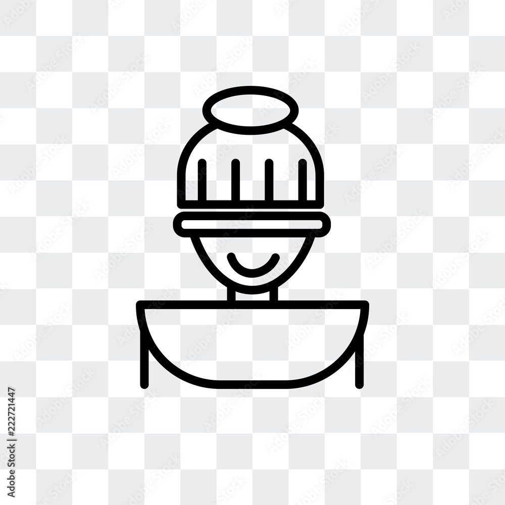 virtual reality icon isolated on transparent background. Modern and ...