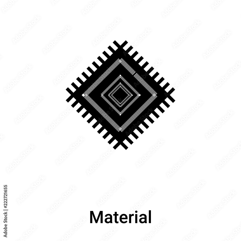 Material icon vector isolated on white background, logo concept of ...