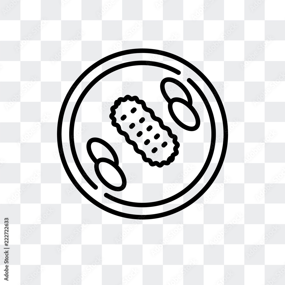 sea cucumber icon isolated on transparent background. Modern and ...