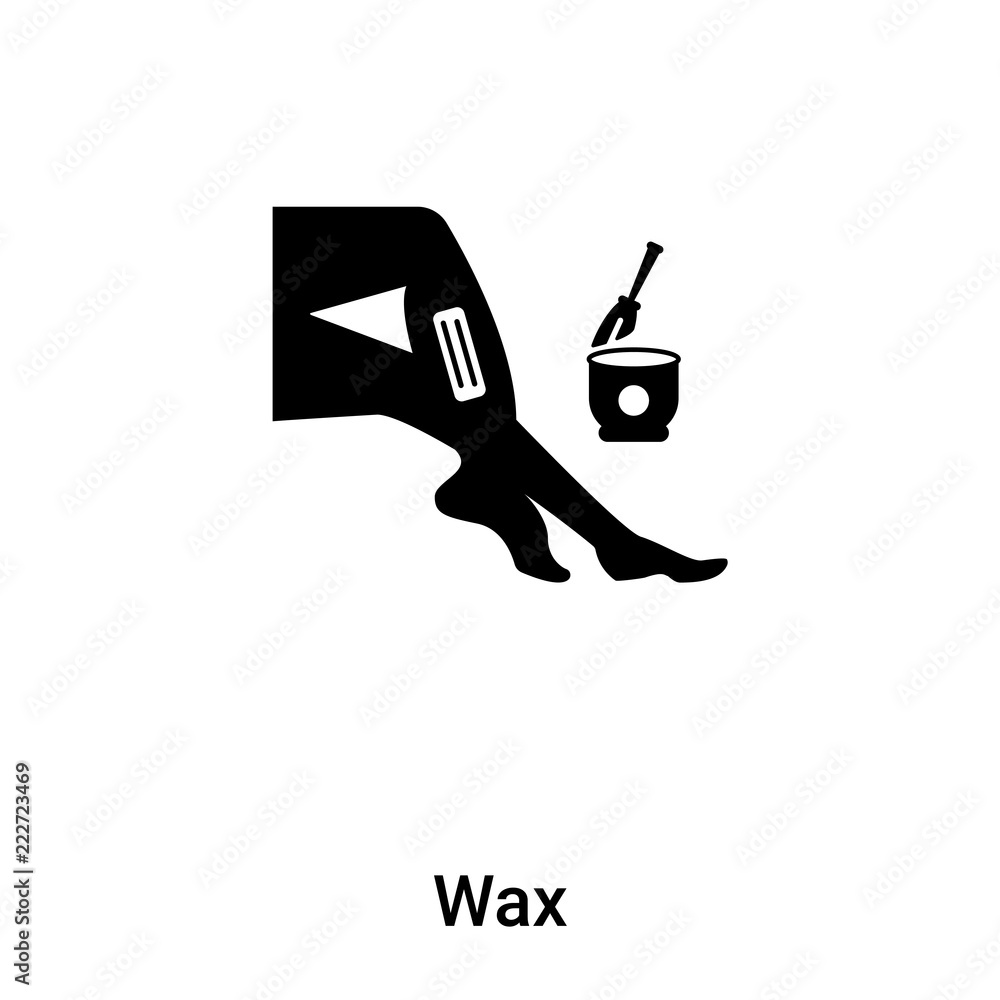 Wax icon vector isolated on white background, logo concept of Wax sign ...