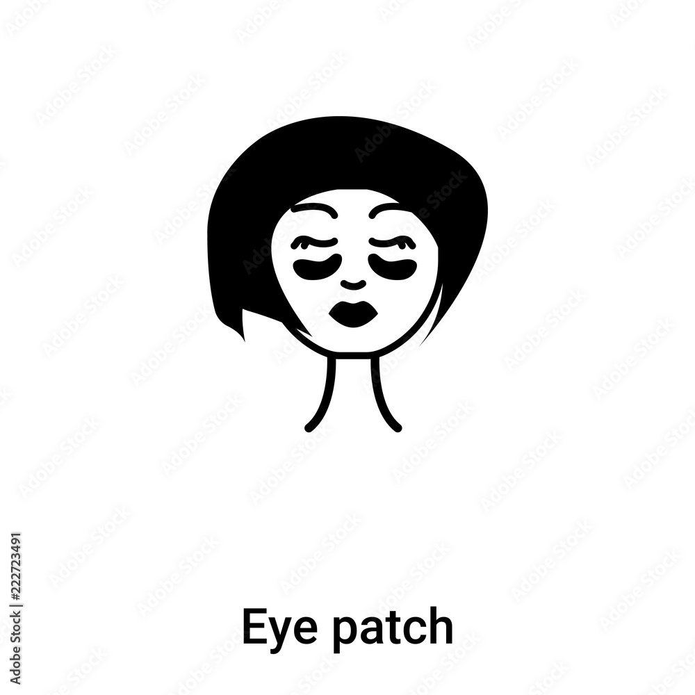 Eye patch icon vector isolated on white background, logo concept of Eye ...