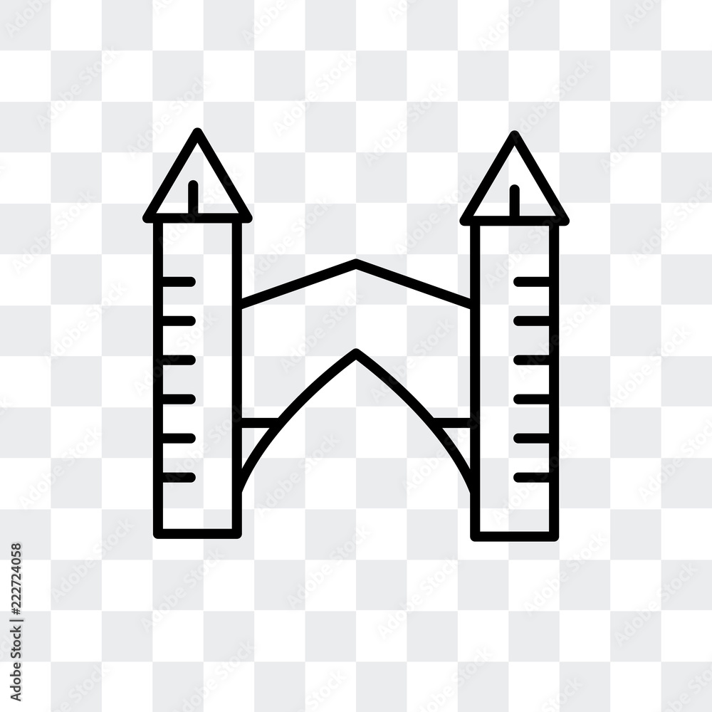 stari most icon isolated on transparent background. Modern and editable ...