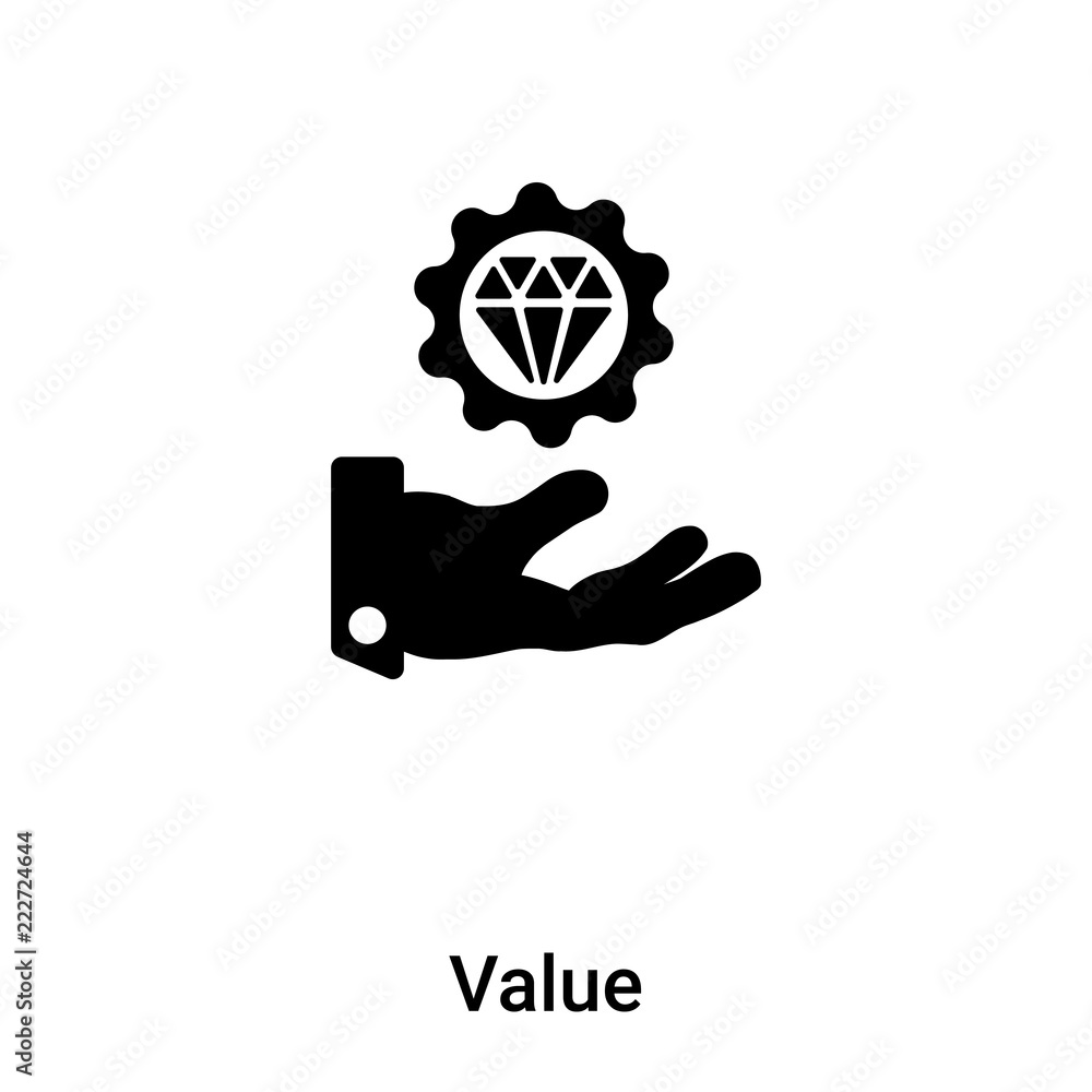 Value icon vector isolated on white background, logo concept of Value ... Value icon vector isolated on white background, logo concept of Value ...