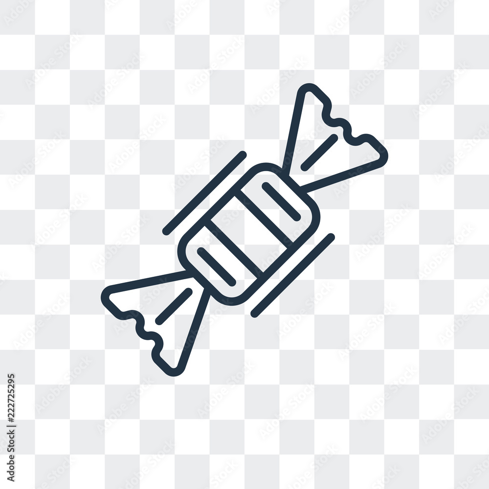 candy icon isolated on transparent background. Modern and editable ...