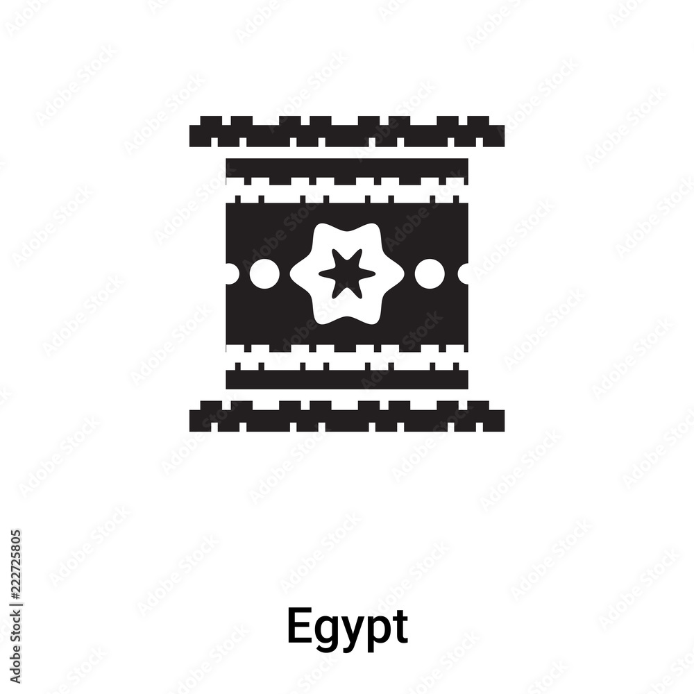 Egypt icon vector isolated on white background, logo concept of Egypt ...