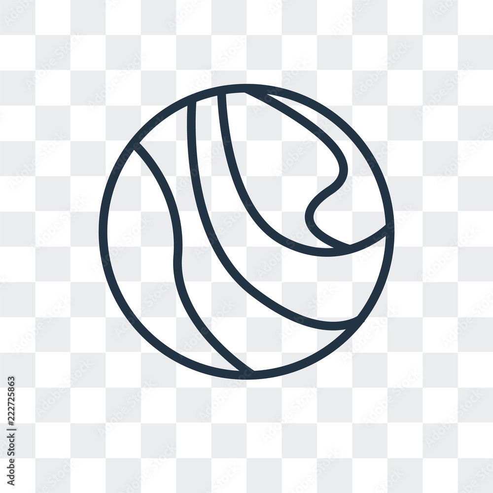 planet earth icon isolated on transparent background. Modern and ...