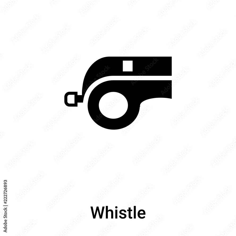 Whistle icon vector isolated on white background, logo concept of ...