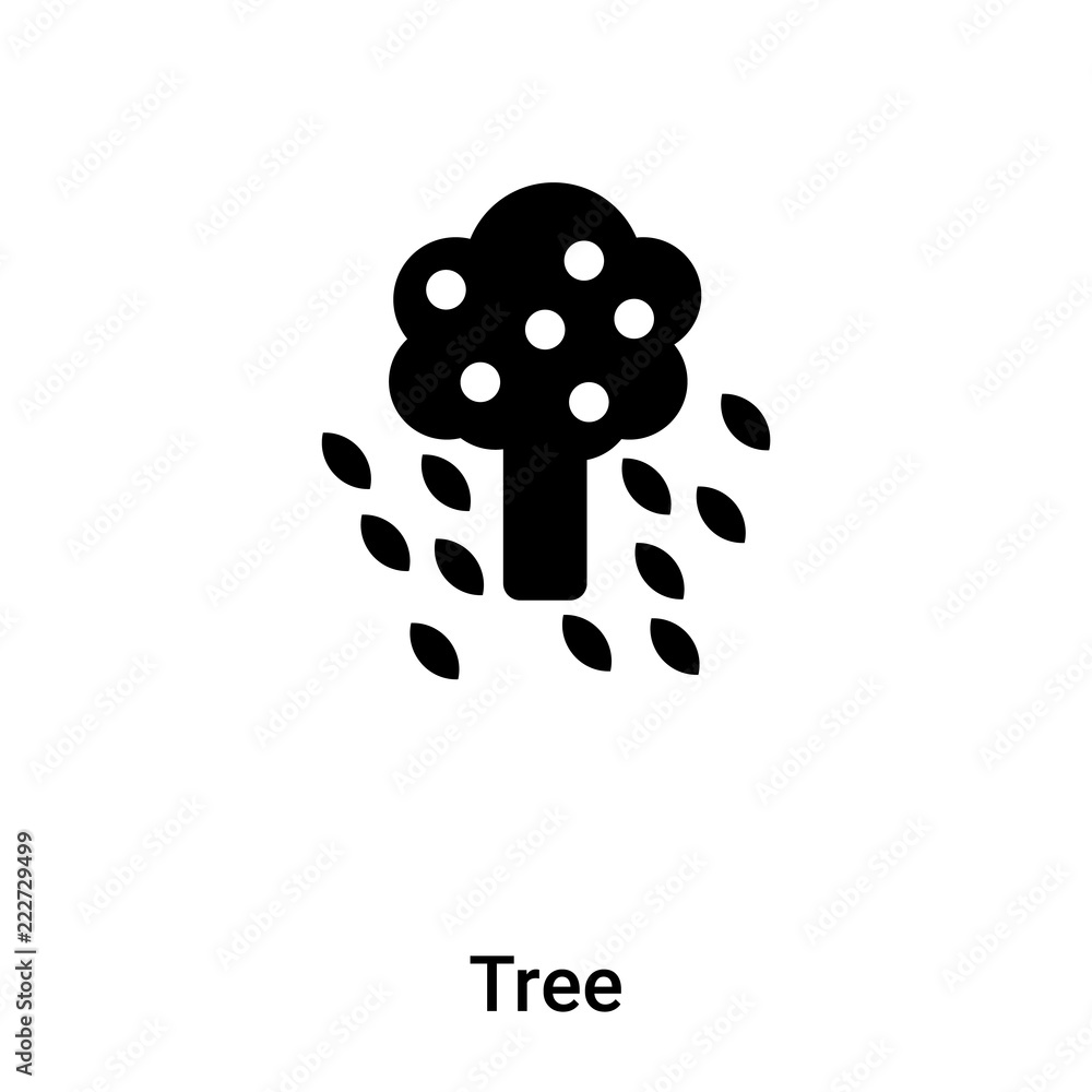 Tree icon vector isolated on white background, logo concept of Tree ...