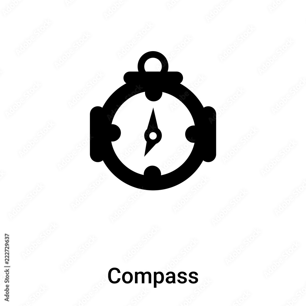 Compass icon vector isolated on white background, logo concept of ...