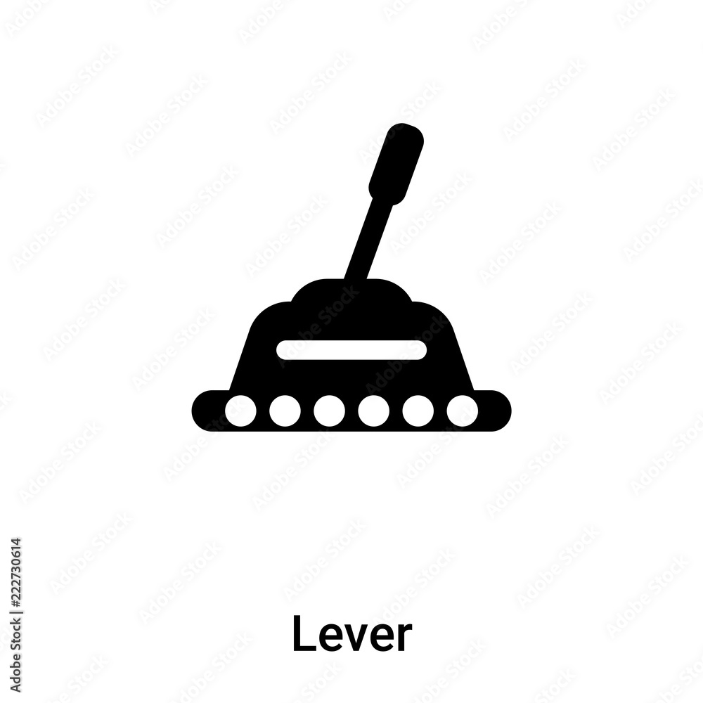 Lever icon vector isolated on white background, logo concept of Lever ...
