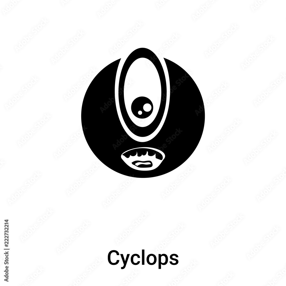 Cyclops icon vector isolated on white background, logo concept of ...