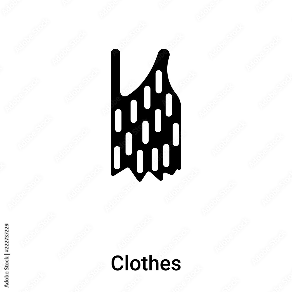 Clothes icon vector isolated on white background, logo concept of ...