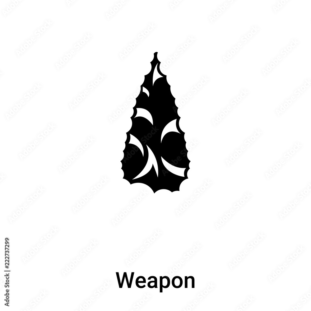 Weapon icon vector isolated on white background, logo concept of Weapon ...