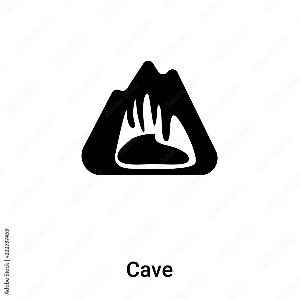 Cave icon vector isolated on white background, logo concept of Cave ...