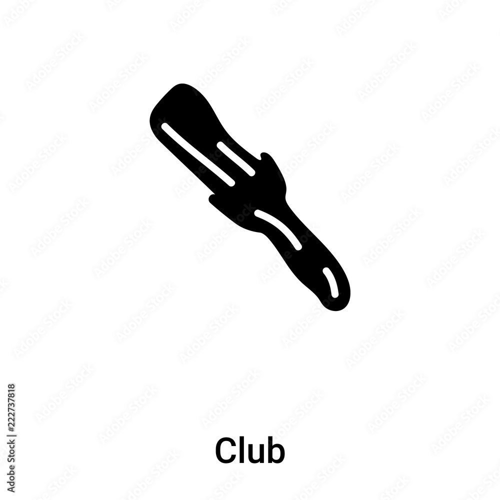 Club icon vector isolated on white background, logo concept of Club ...