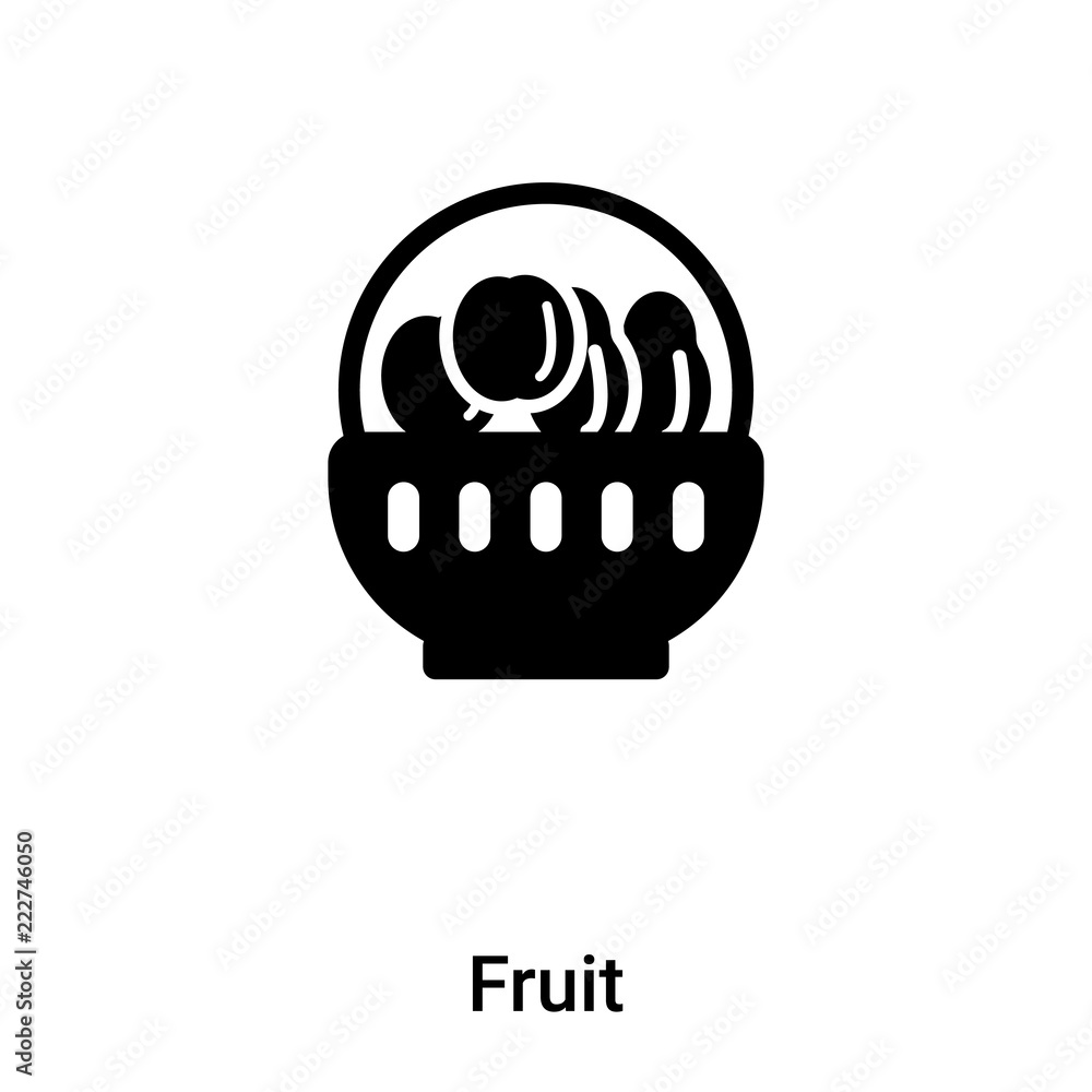Fruit icon vector isolated on white background, logo concept of Fruit ...