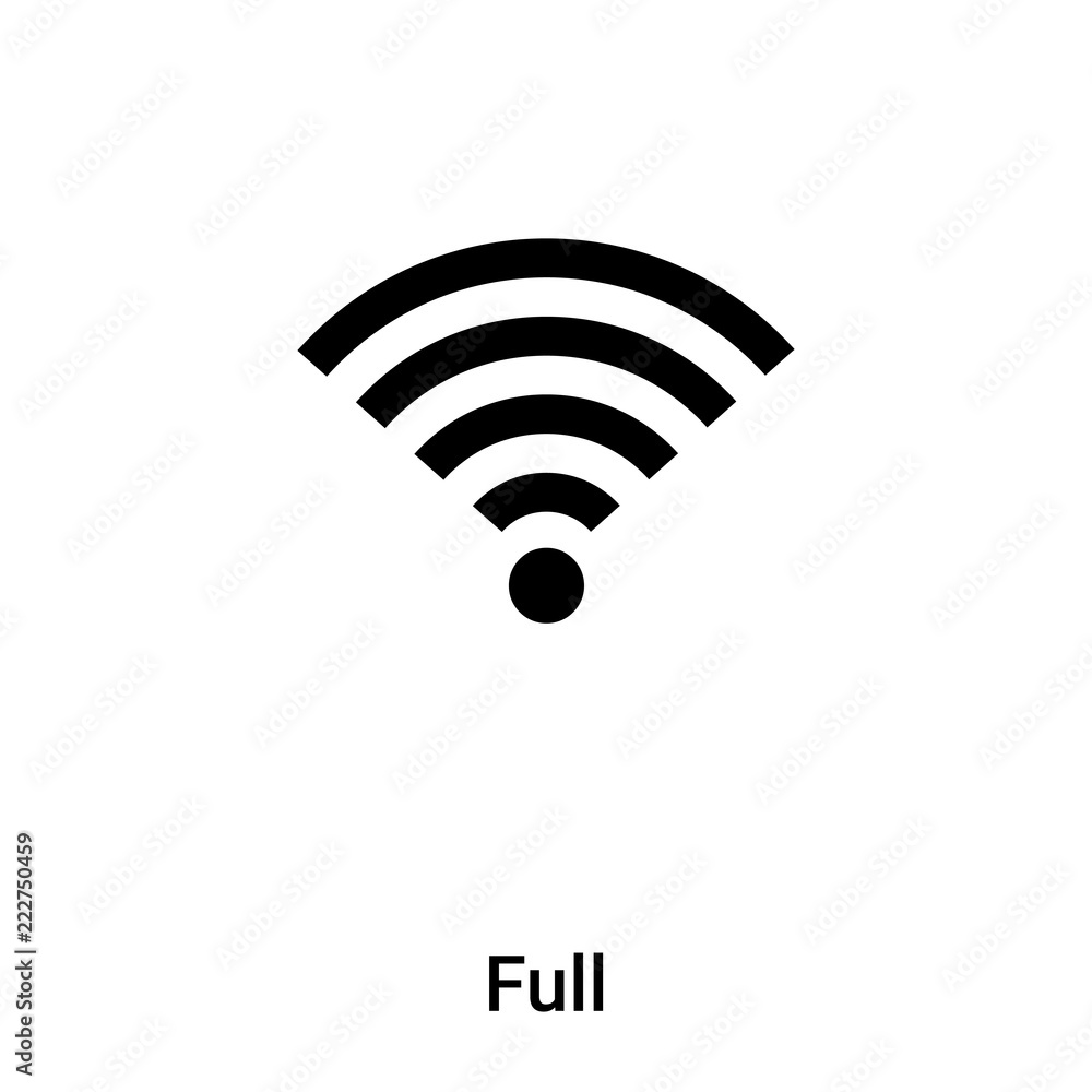 Full signal icon vector isolated on white background, logo concept of ...