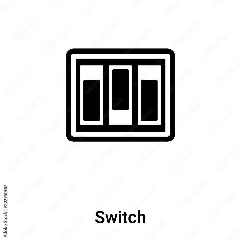 Switch icon vector isolated on white background, logo concept of Switch ...
